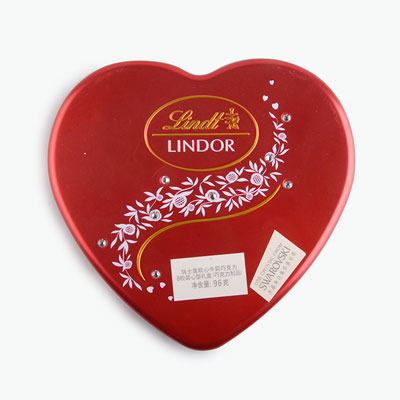 Lindt Lindor Heart Can x8 96g