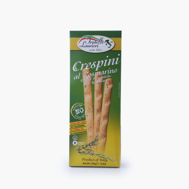 Fratelli Laurieri, 'Crespini' Breadsticks (Rosemary) 125g