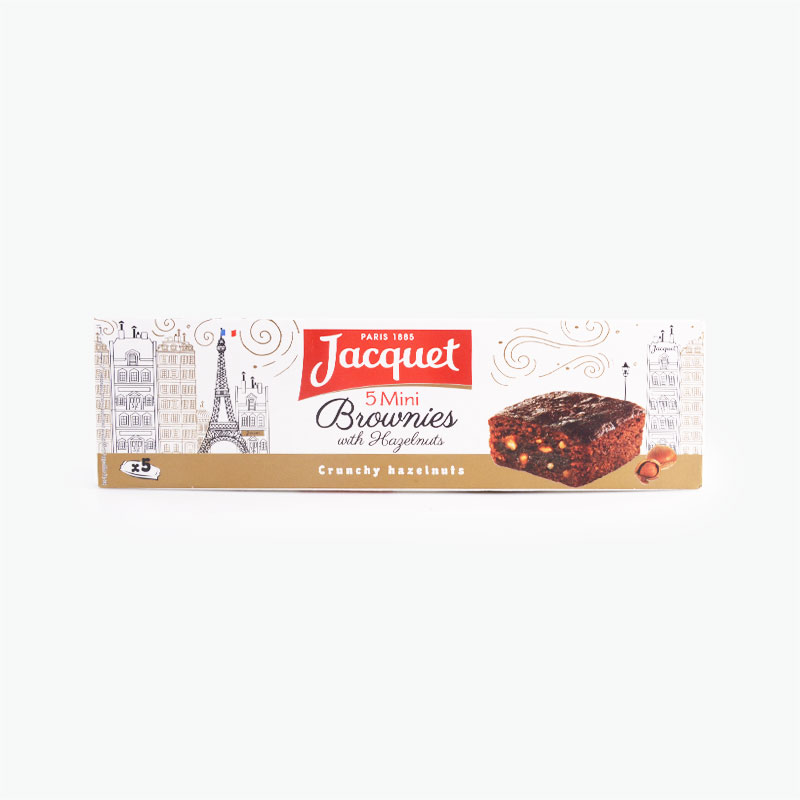 Jacquet Mini Brownie with Hazelnuts x5 150g