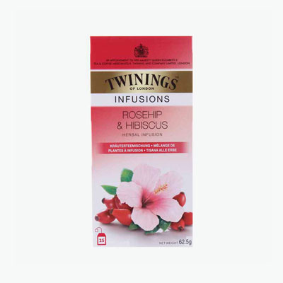 Twinings, Rosehip & Hibiscus Tea Bags 2.5g*25