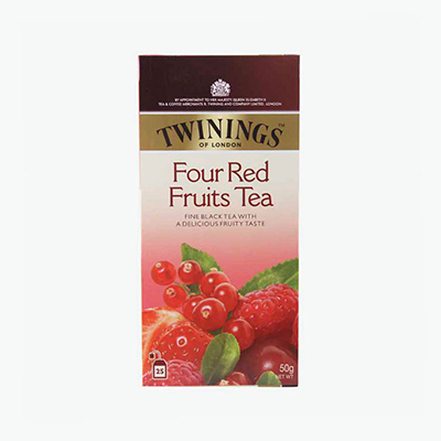 Twinings, Four Red Fruits Tea Bags x25 50g