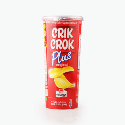 Crik Crok, 'Plus' Original Potato Chips 100g