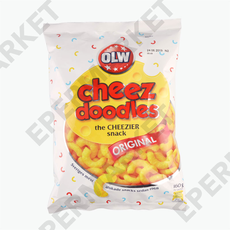 OLW Cheez Doodles 160g - Chips & Popcorn - Sweden