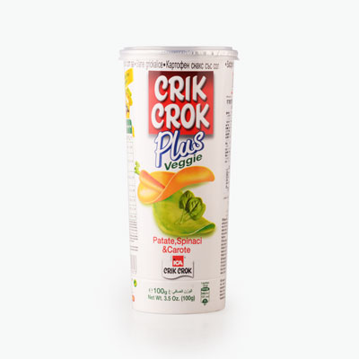 Crik Crok, 'Plus' Veggie Potato Chips 100g