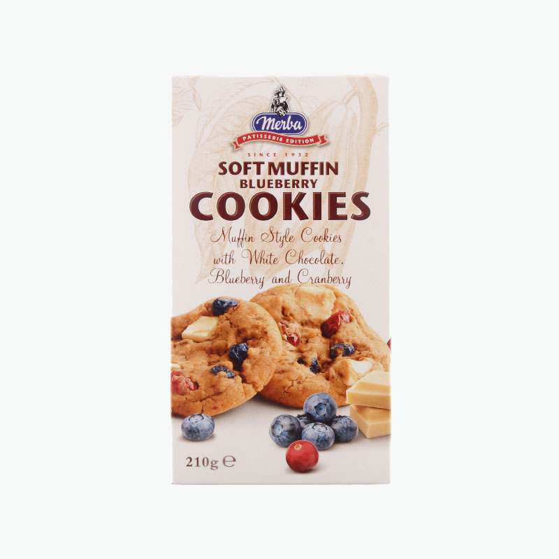 Merba Patisserie Soft Muffin Blueberry Cookies 210g