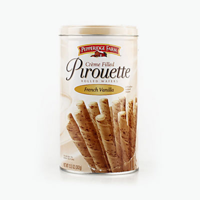 Pepperidge Farm, 'Pirouette' Rolled Wafers (French Vanilla) 382g