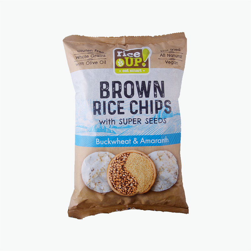 Rice Up Brown Rice Chips Buckwheat & Amaranth 60g