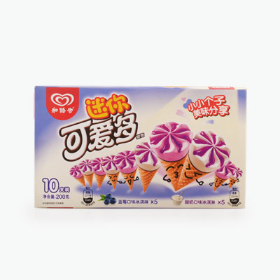 Wall's, 'Cornetto' Mini Blueberry-Yogurt Ice Cream (Cone) x10 200g