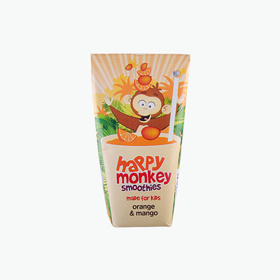 Happy Monkey Orange and Mango Juice 180ml