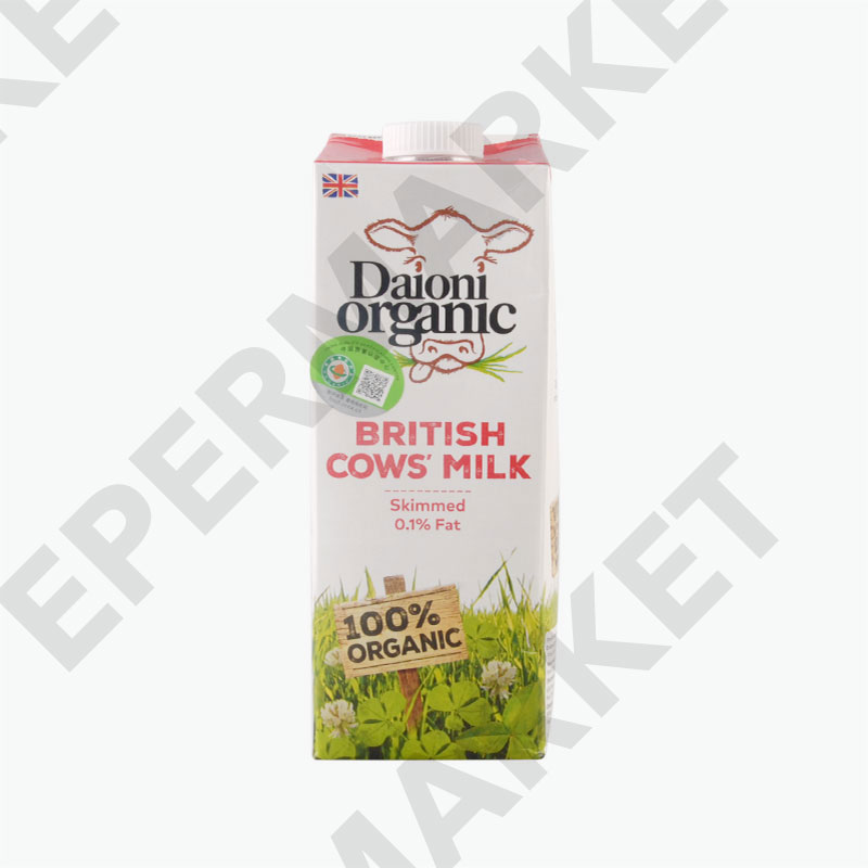 Daioni Organic Skimmed Cow’s Milk 1L - Skimmed Milk - United Kingdom