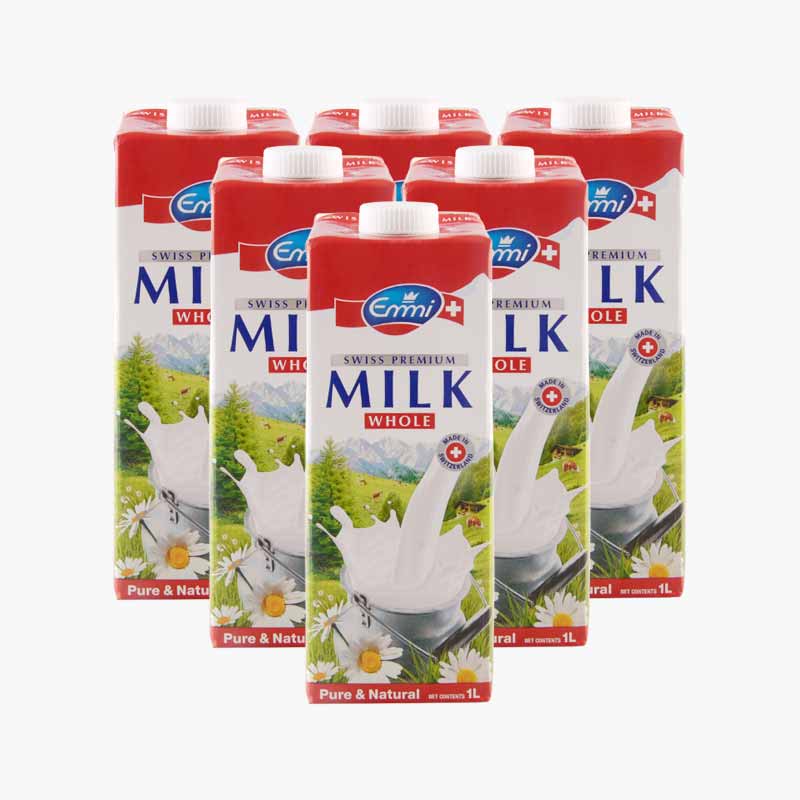 Emmi Swiss Premium Whole Milk 1L x6