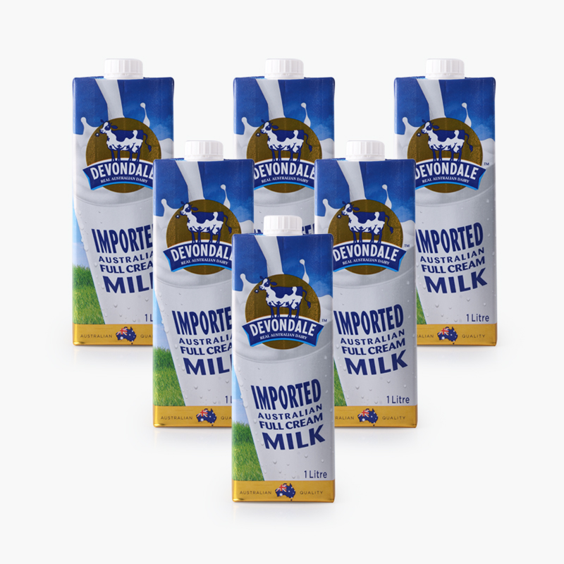 Devondale Whole Milk 1L x6