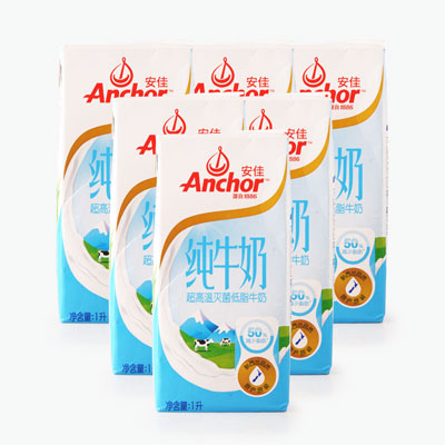 Anchor Low Fat Milk 1L x6