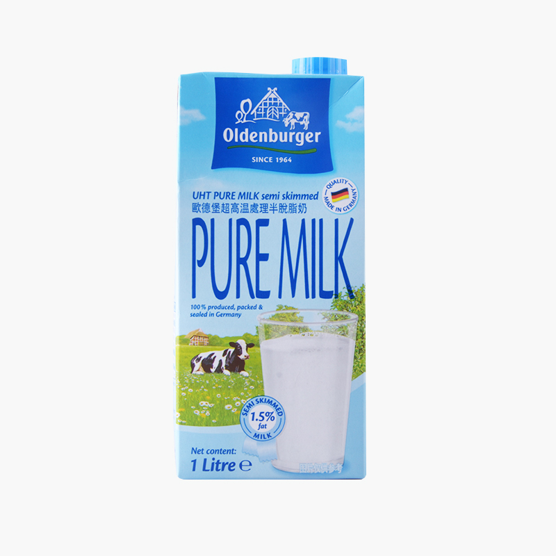 Oldenburger Semi Skimmed Milk 1L