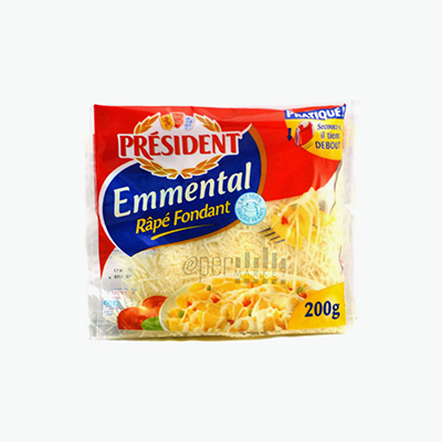 President, Grated Emmental Cheese 200g