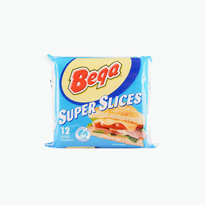 Bega 12 Cheddar Super Slices 250g - Processed Cheese & Spreads - Australia