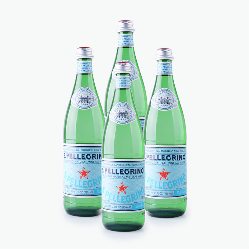 S.Pellegrino, Sparkling Natural Mineral Water 750ml x4