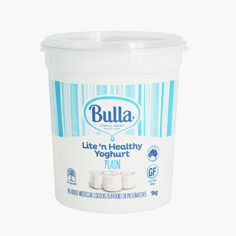Bulla, 'Lite'n Healthy' Yogurt (Plain) 1kg