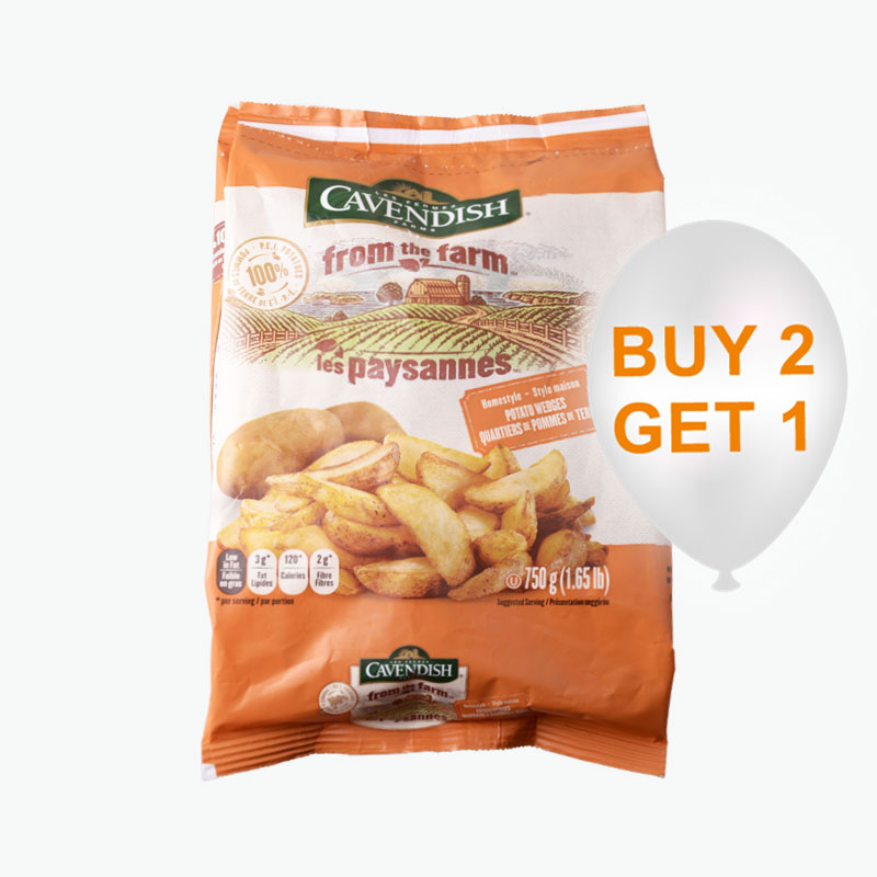 Cavendish, From The Farm Potato Wedges 750g 2+1