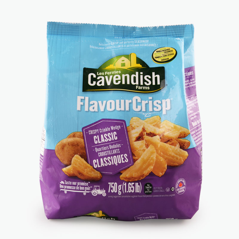 Cavendish Farms, 'FlavourCrisp' Crispy Crinkle Wedge Fries 750g