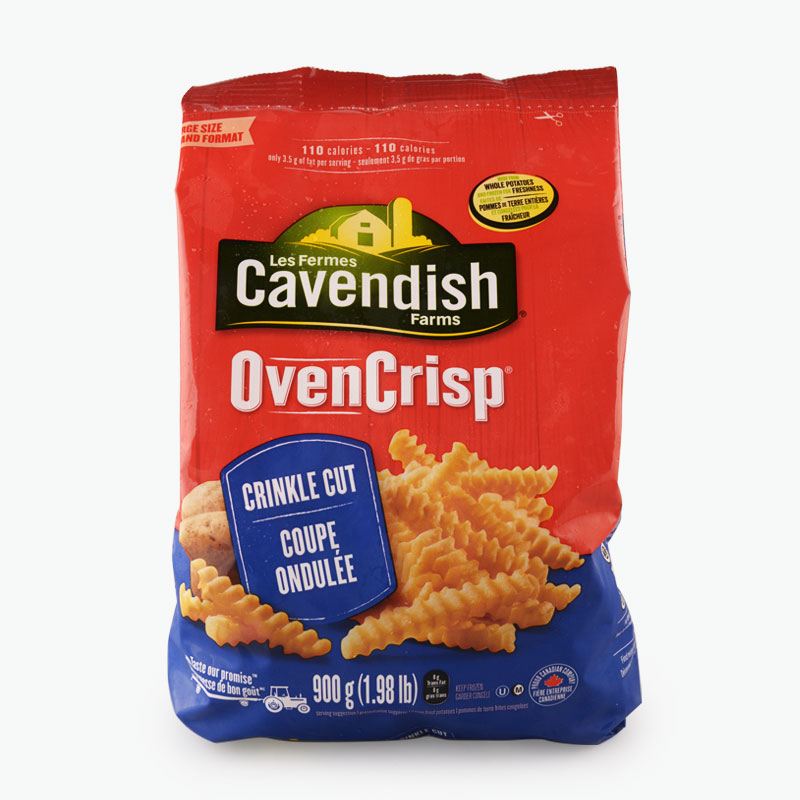 Cavendish Farms, 'OvenCrisp' Crinkle Cut Fries 900g
