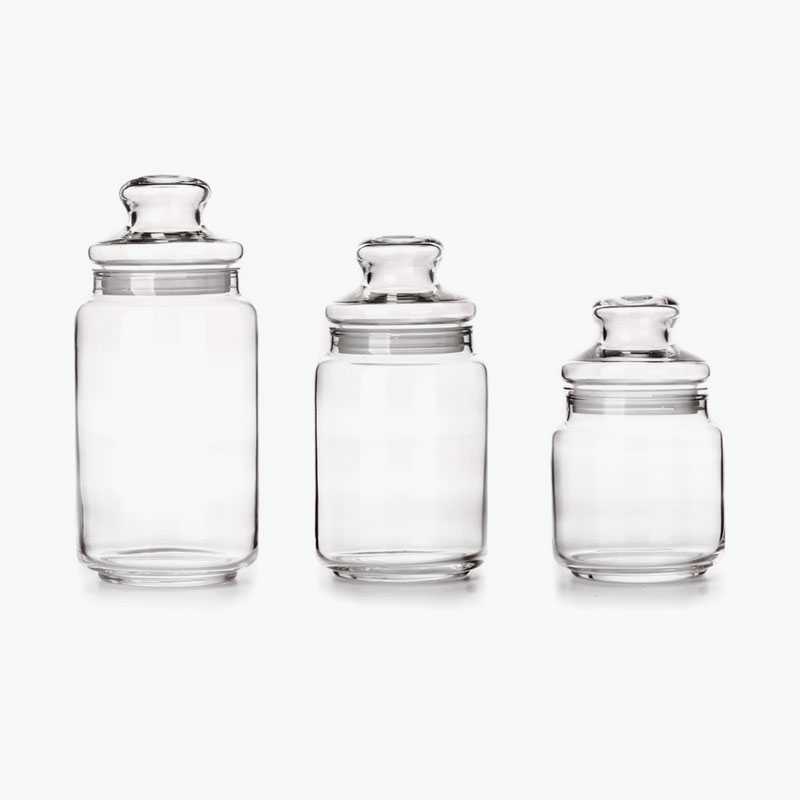 Luminarc, 'Rondo' Glass Jar Set x3
