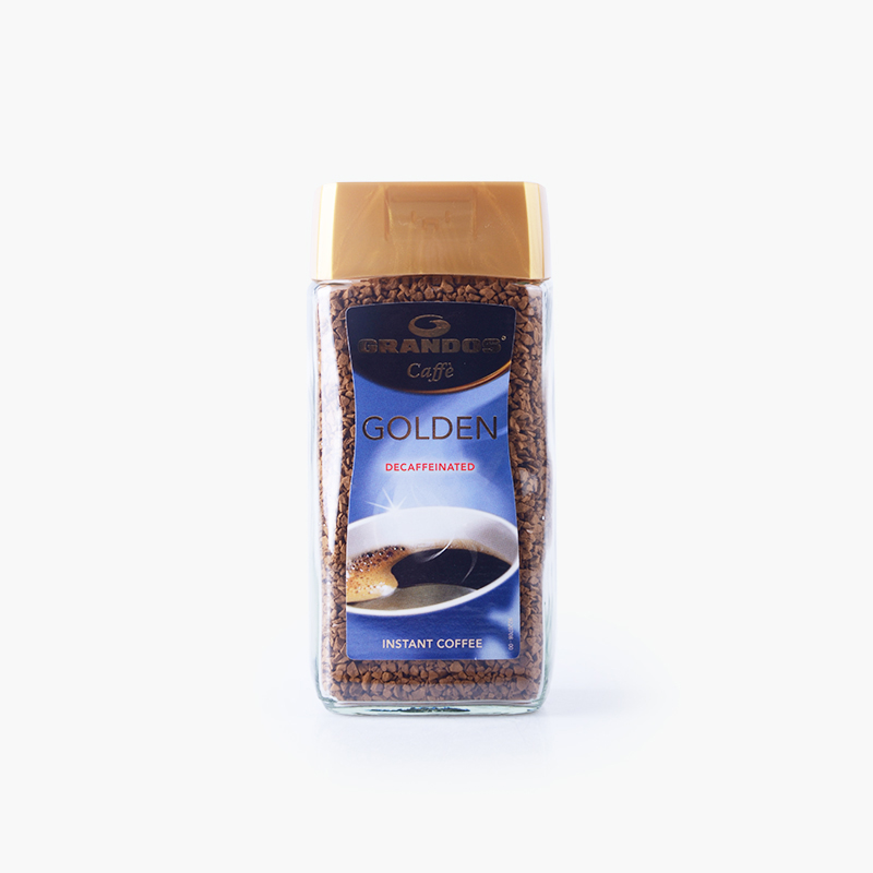 Grandos, 'Gold' Instant Coffee (Decaffeinated, Black) 100g